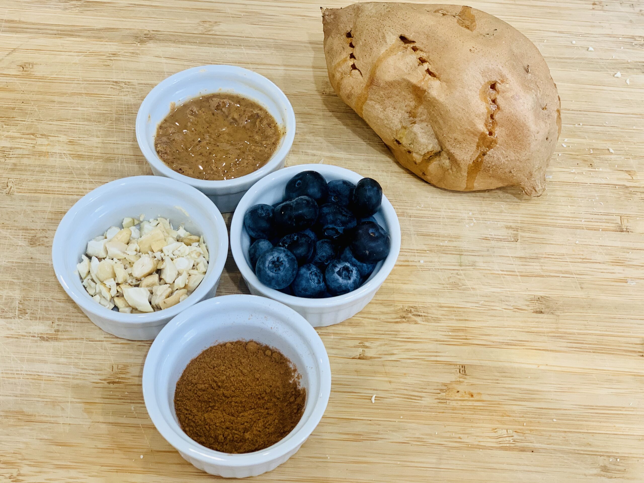 Nut Butter and Berry Breakfast Sweet Potato - HaveRecipes.com