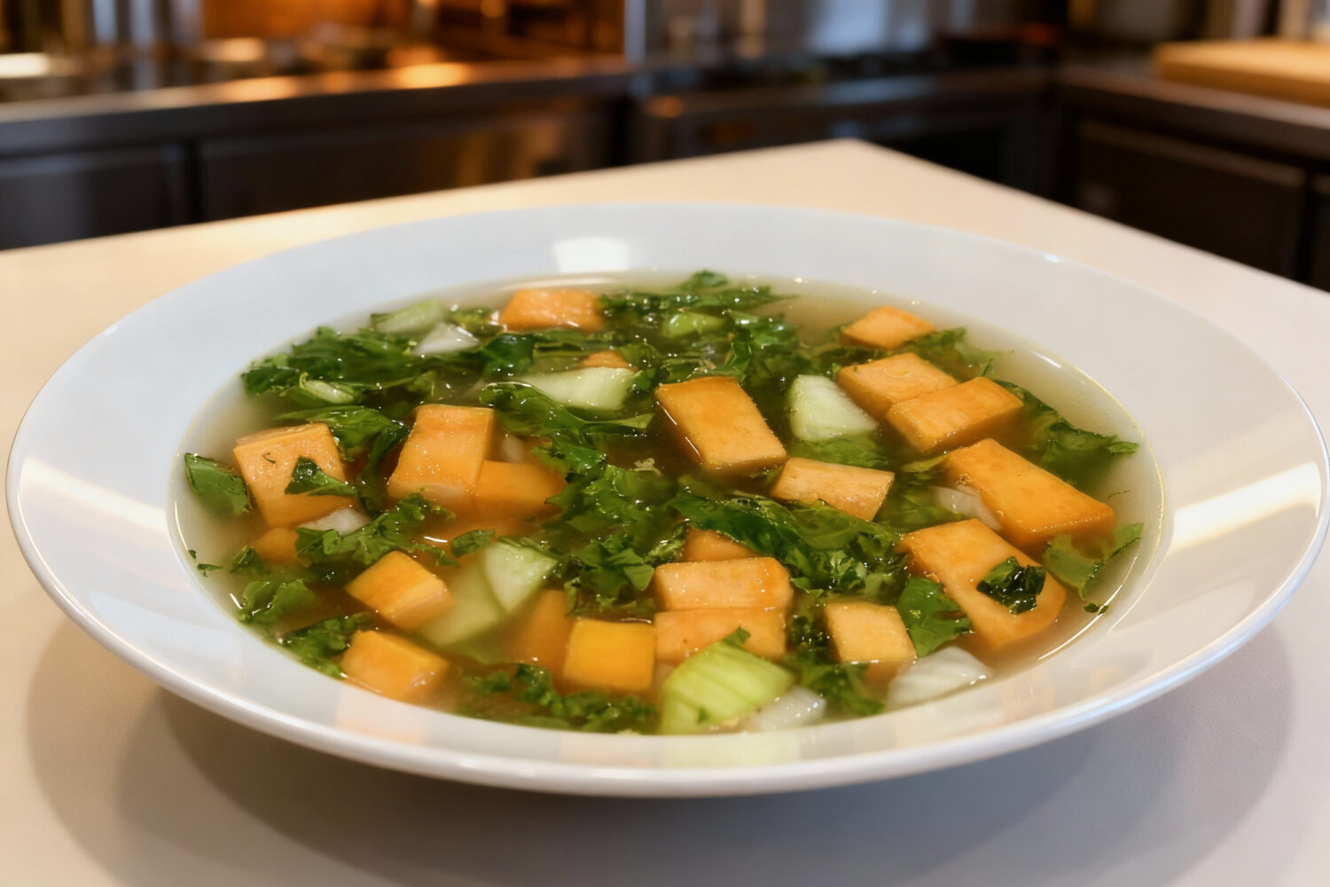 Sweet Potato and Bok Choy Soup – haverecipes.com
